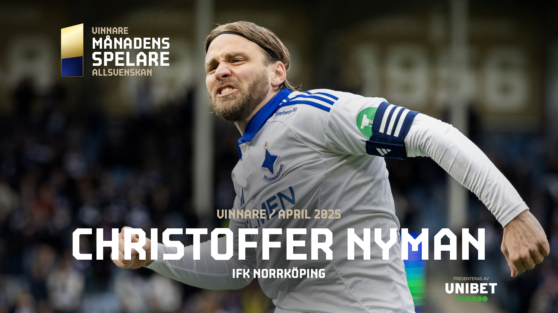 Christoffer Nyman är Månadens Spelare - Allsvenskan
